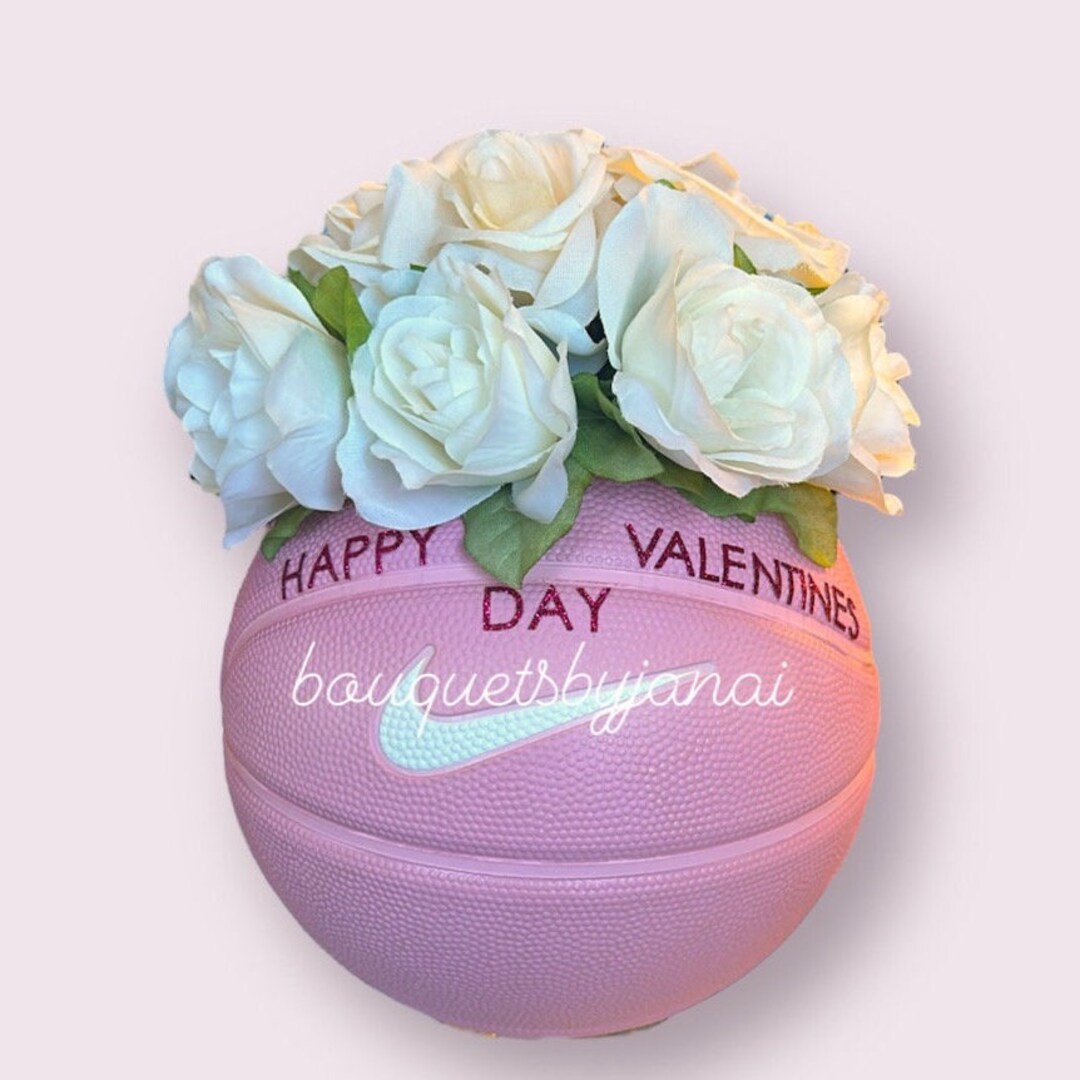 Pink Basketball Valentines Day Bouquet - Etsy