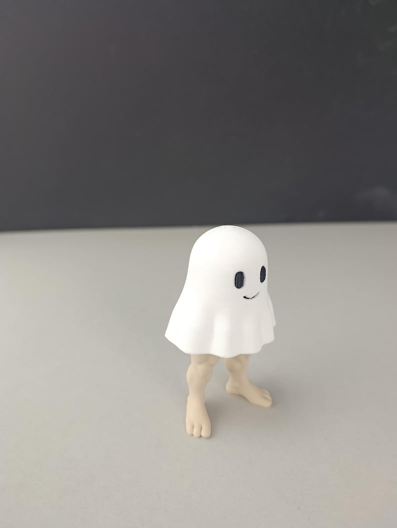 Muscular Ghost Figurine: 3D Printed Halloween Gym Decor - Etsy