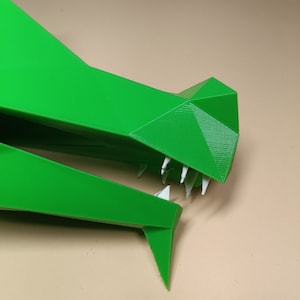 Oldschool Runescape Elvarg's Head - 3D Wall Art - 3D Printed - Dragon ...