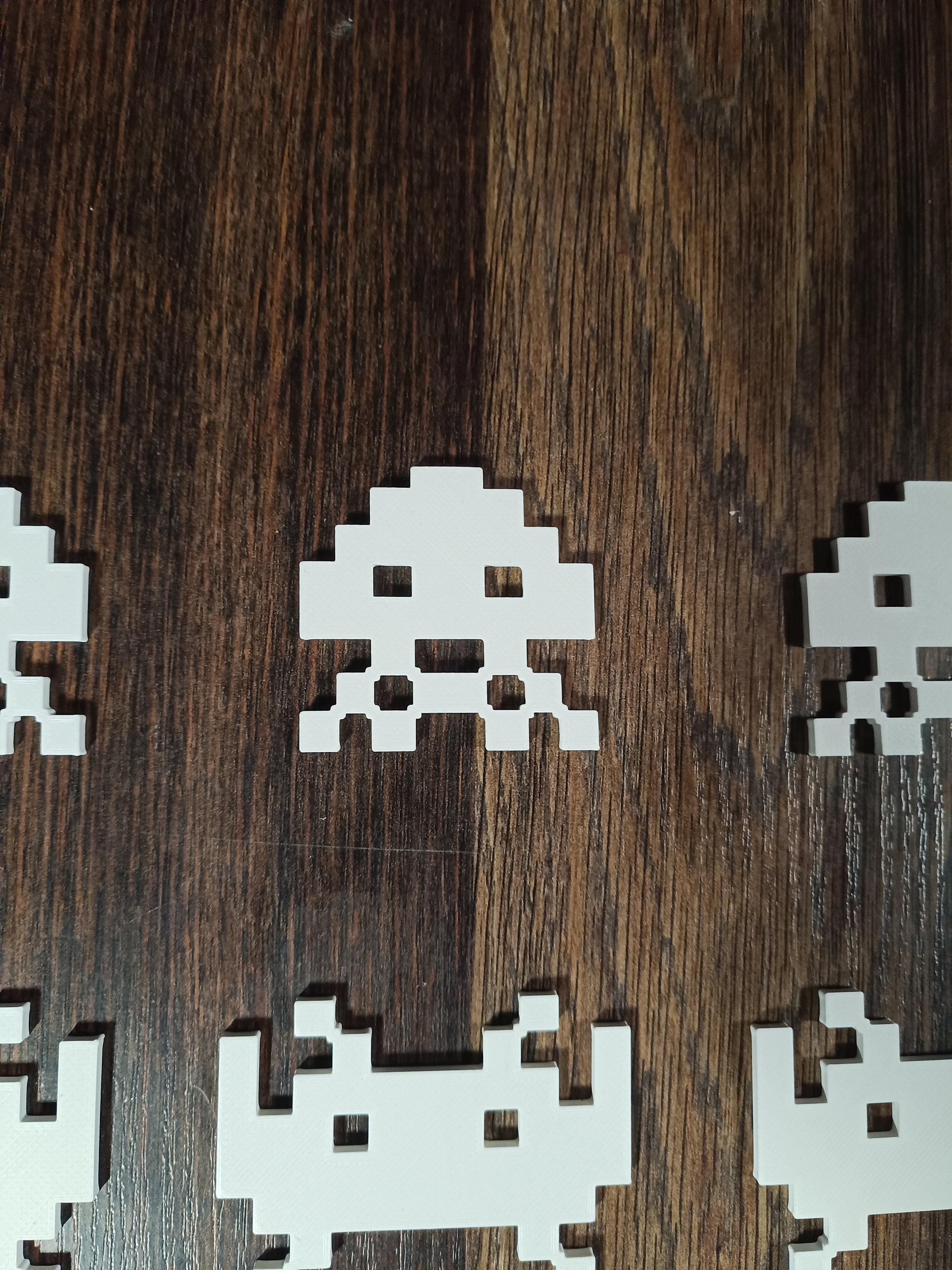 Space Invaders Inspired 2D Wall Art Retro Wall Art 3D Printed Multi ...