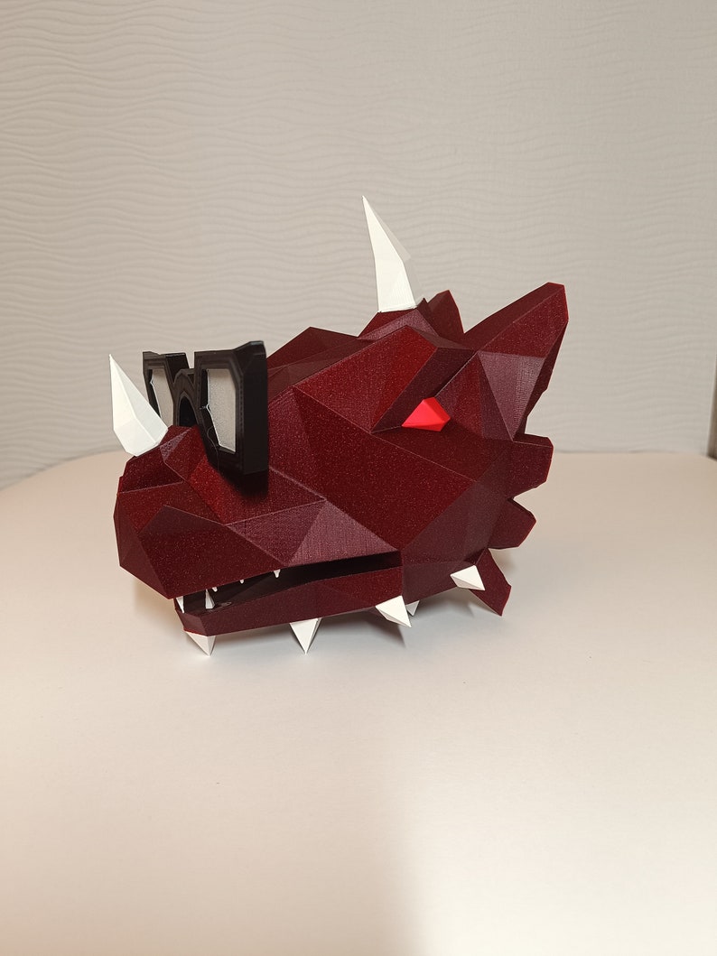 Oldschool Runescape Mr. Mordaut Dragon Head: 3D Printed Wall Art - Etsy
