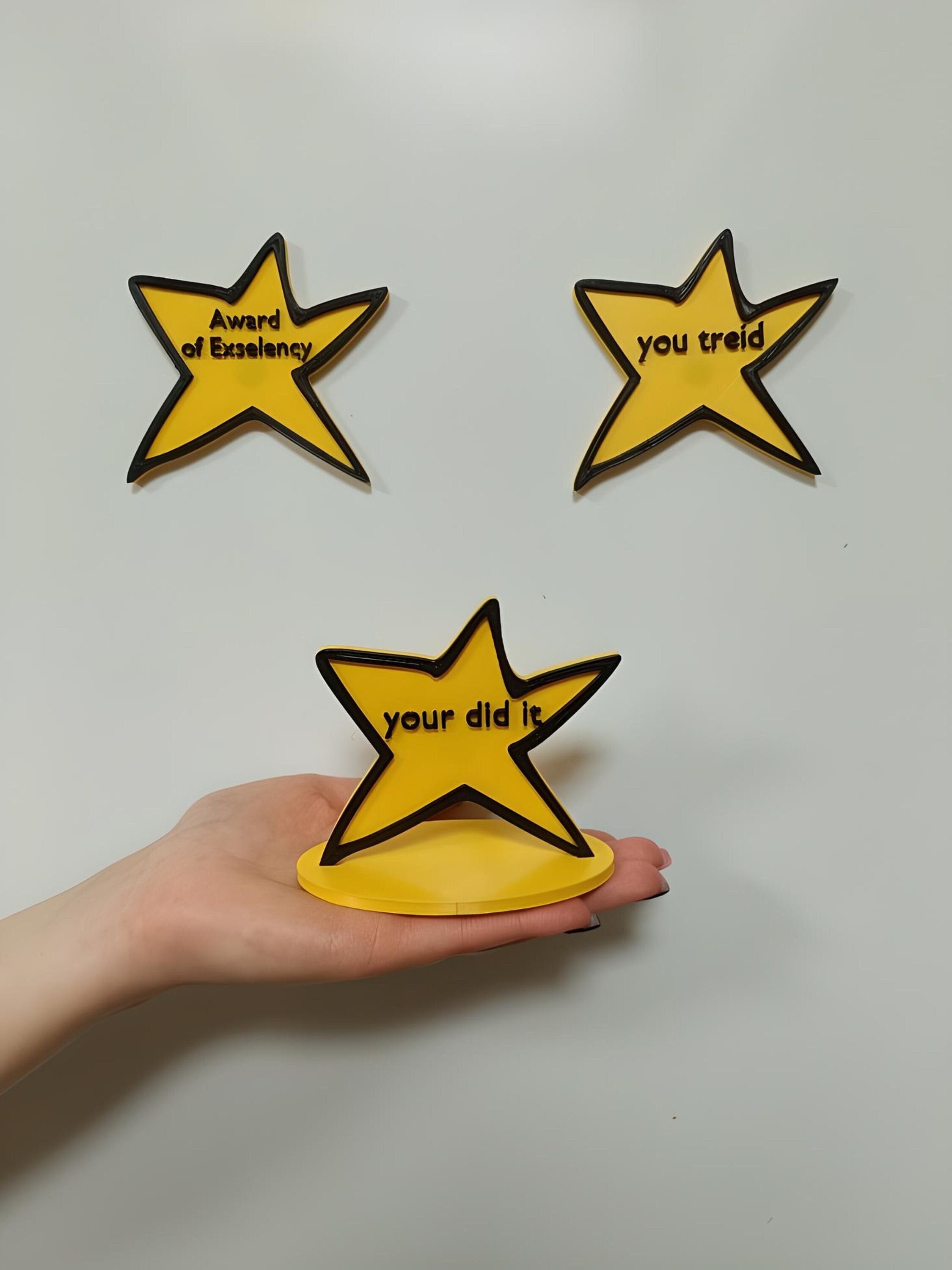 Meme Star Trophy - Fridge Magnet - Custom Phrases - Your Did It - Award ...