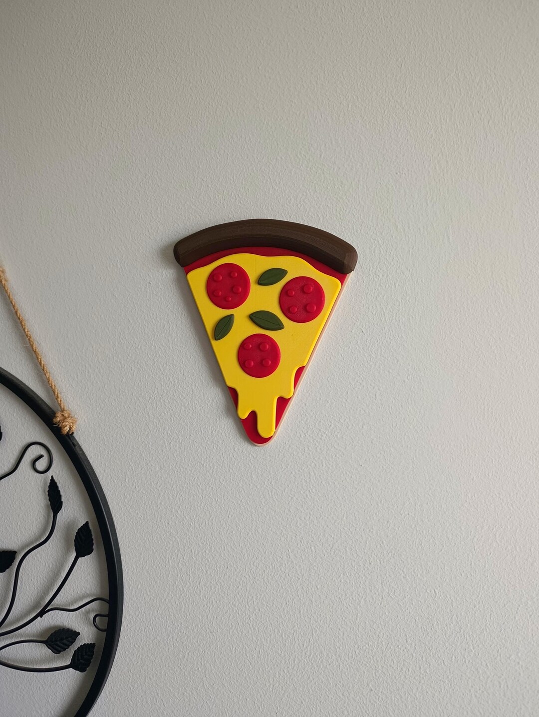 Pizza Slice Wall Art – 3D Printed Kitchen Decor | Lightweight PLA ...