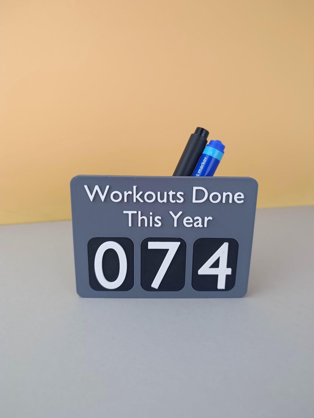3D Printed Workout Tracker: Magnetic Number Tiles, Fitness Gift - Etsy
