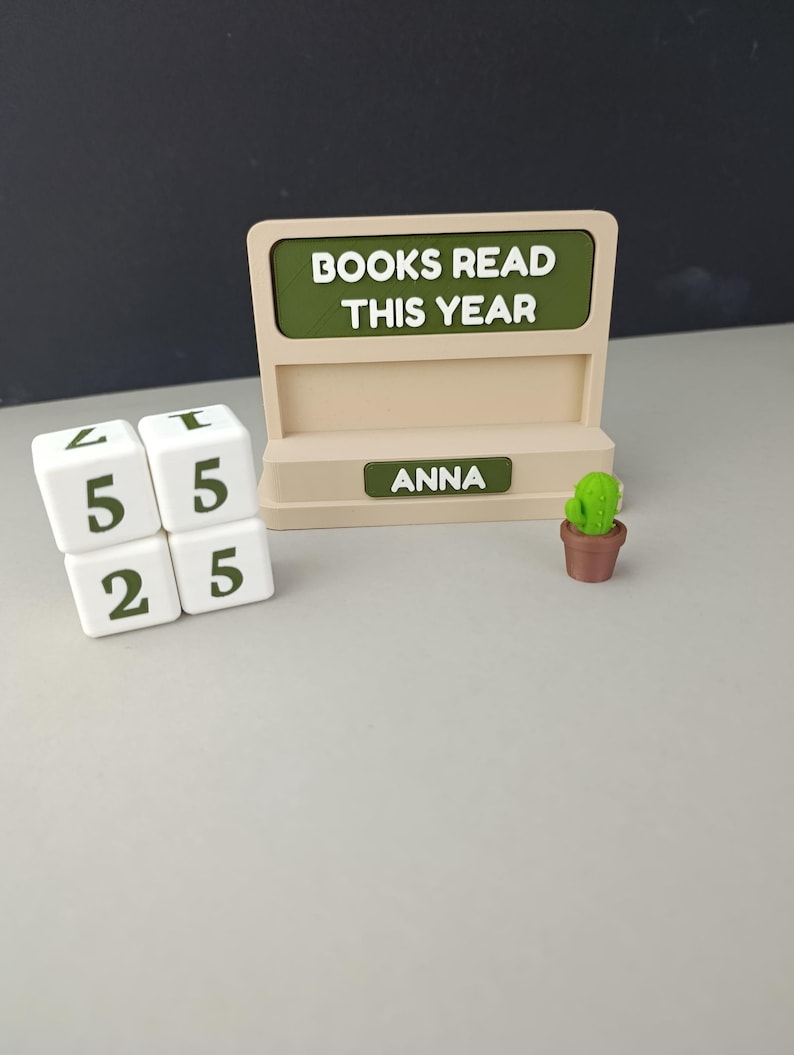Books Read Tracker | Custom Name Option | Multilingual Display | Book ...
