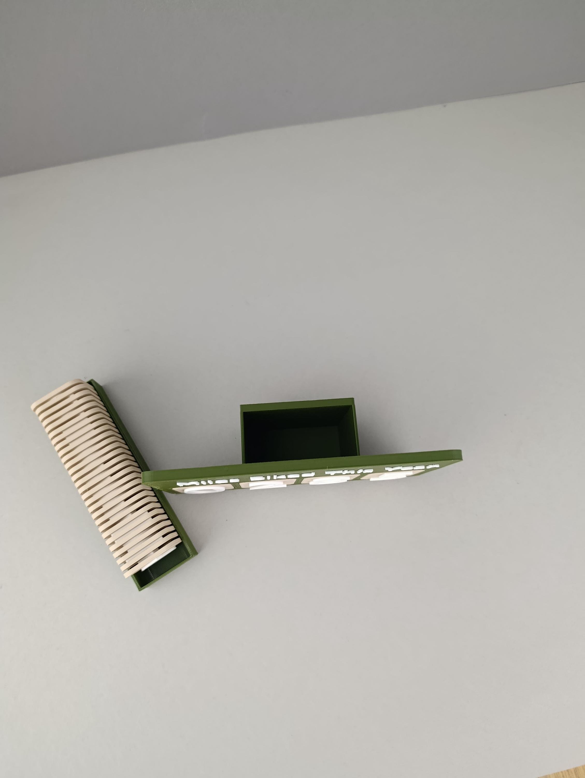 3D Printed Biking Distance Tracker: Magnetic Number Display, Key/pen ...