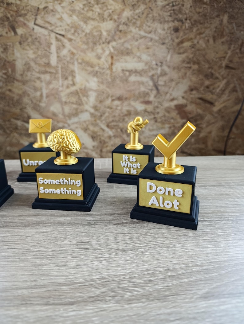 Mini Trophies | Personalizable Funny Desk Awards | Office Gift for ...