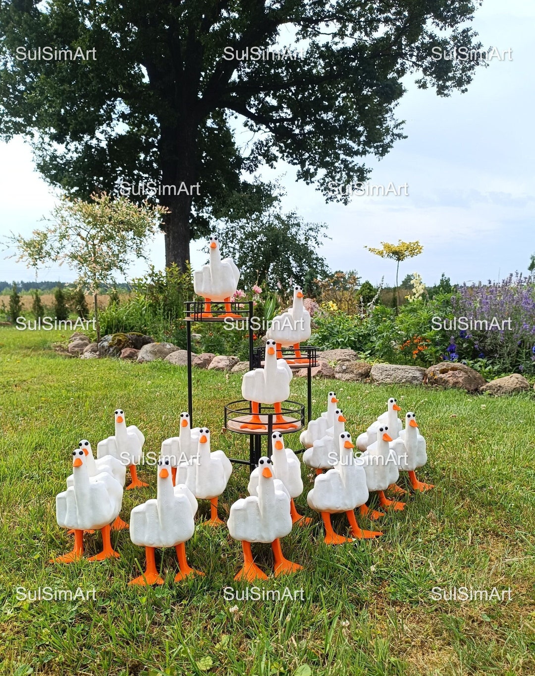 Duck-you Figurine: 3D Printed Middle Finger Statue - Home Decor - Etsy