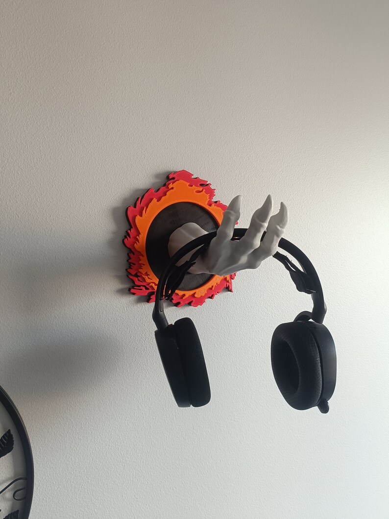 Demon Hand Headphone Holder - 3D Printed - Jewelry Holder - Rings ...