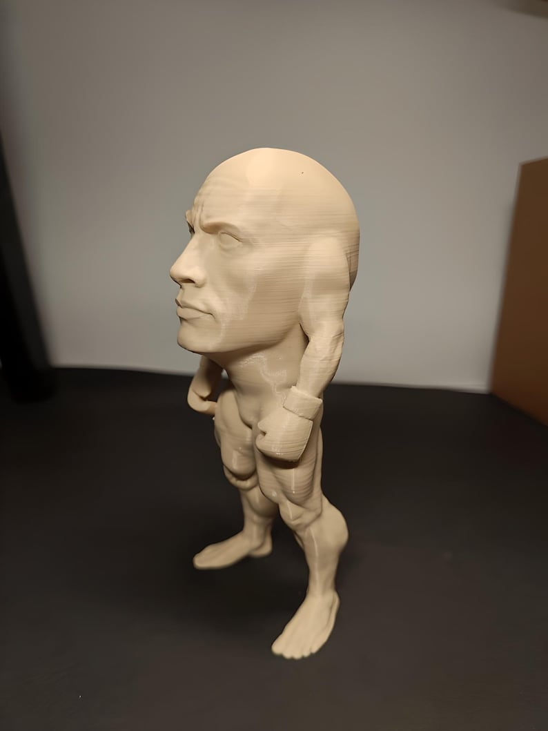 Dwayne the Rock Johnson Cursed Figurine 3D Printed - Etsy UK