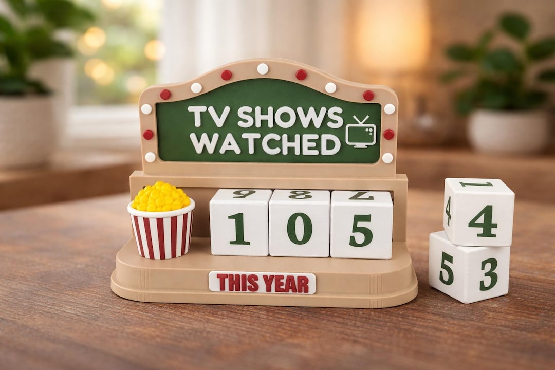 Shows Watched Tracker | 3D Printed TV Show Display | Series Counter ...