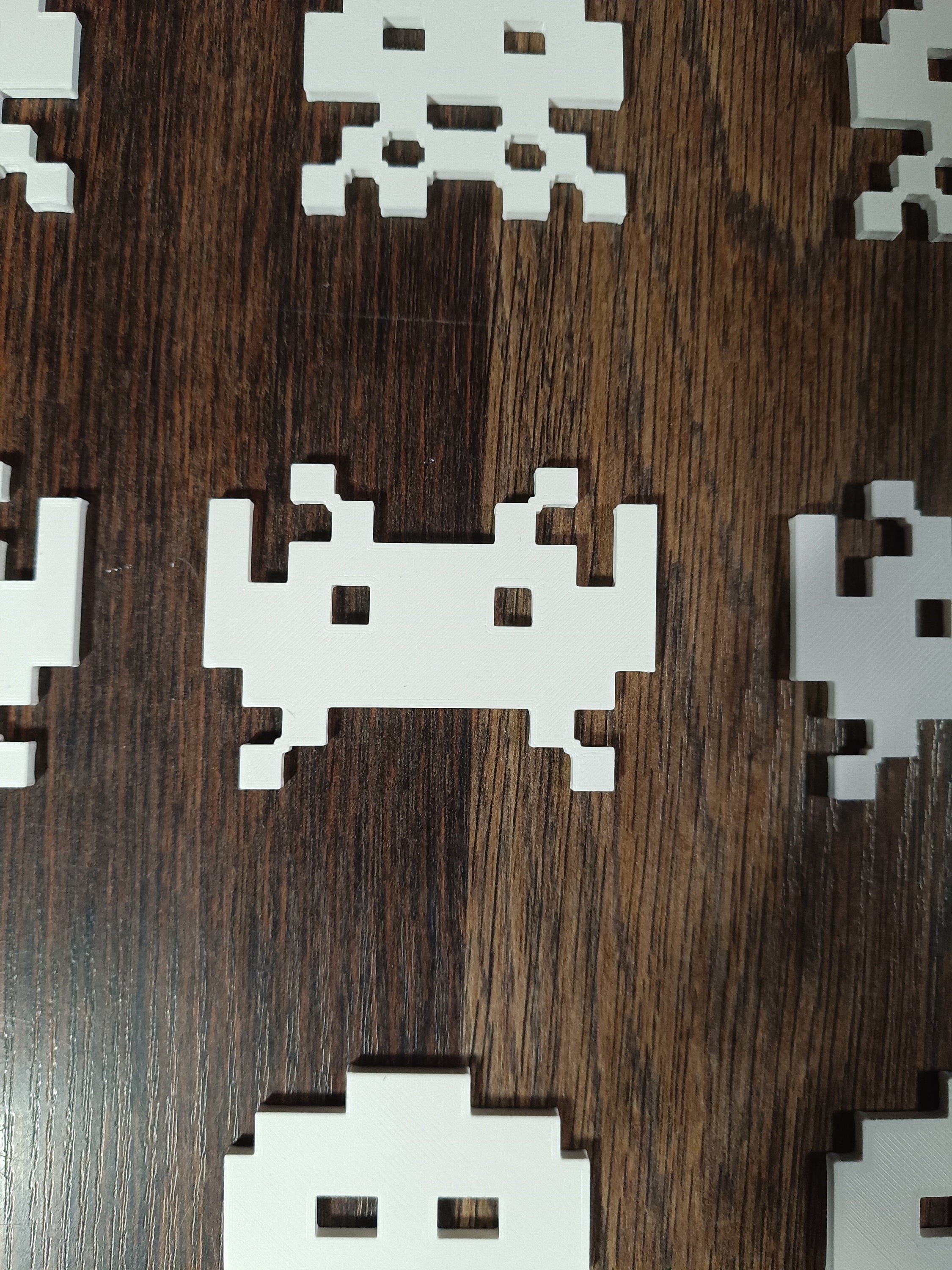 Space Invaders Inspired 2D Wall Art Retro Wall Art 3D Printed Multi ...