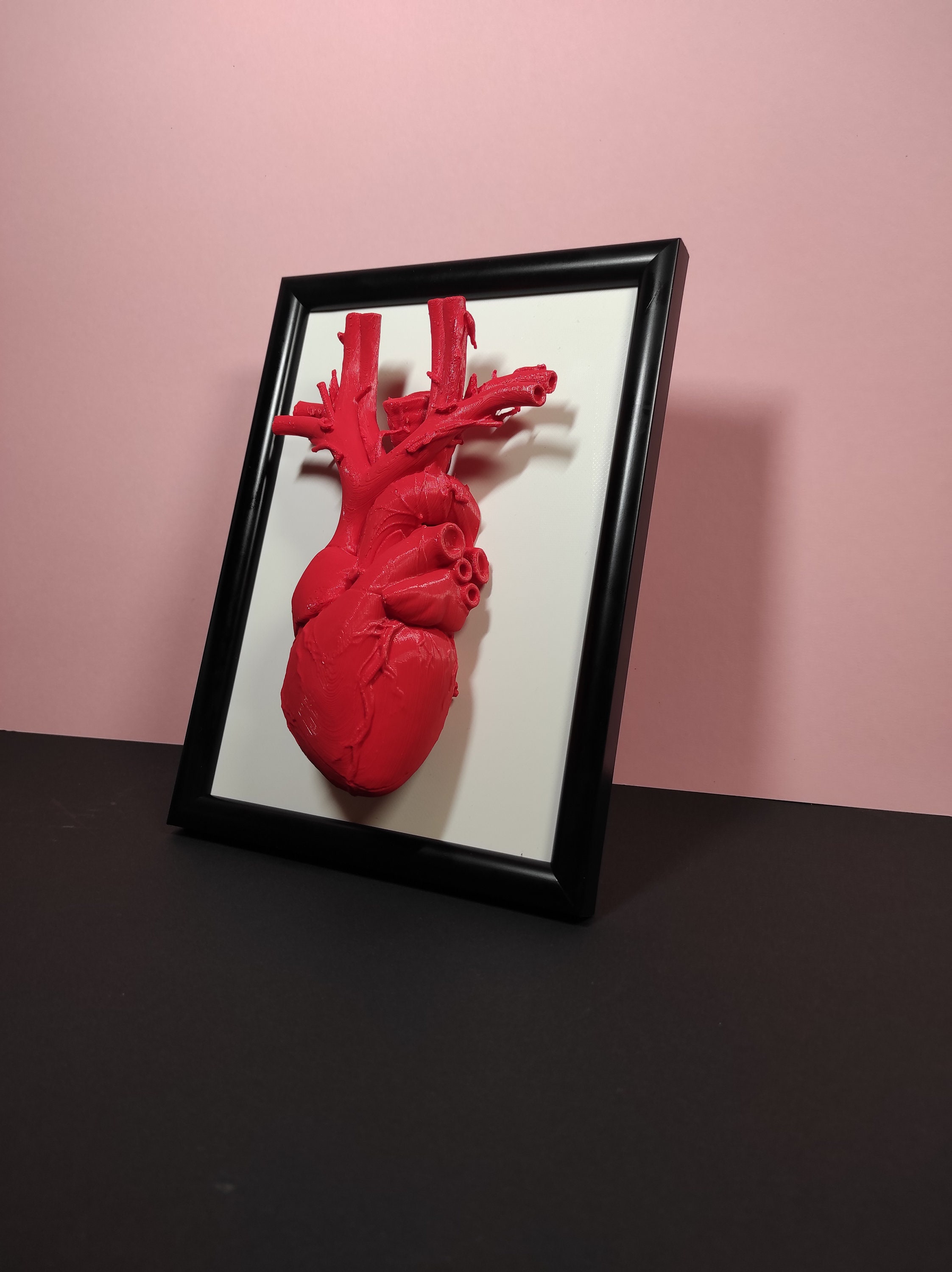 Cardia Frame: 3D Printed Anatomical Heart Wall Art - Etsy