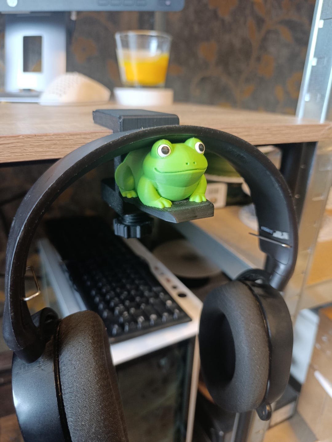 Frog Headphone Holder | Cute Desk Clamp | Kawaii Gaming Setup | 3D ...