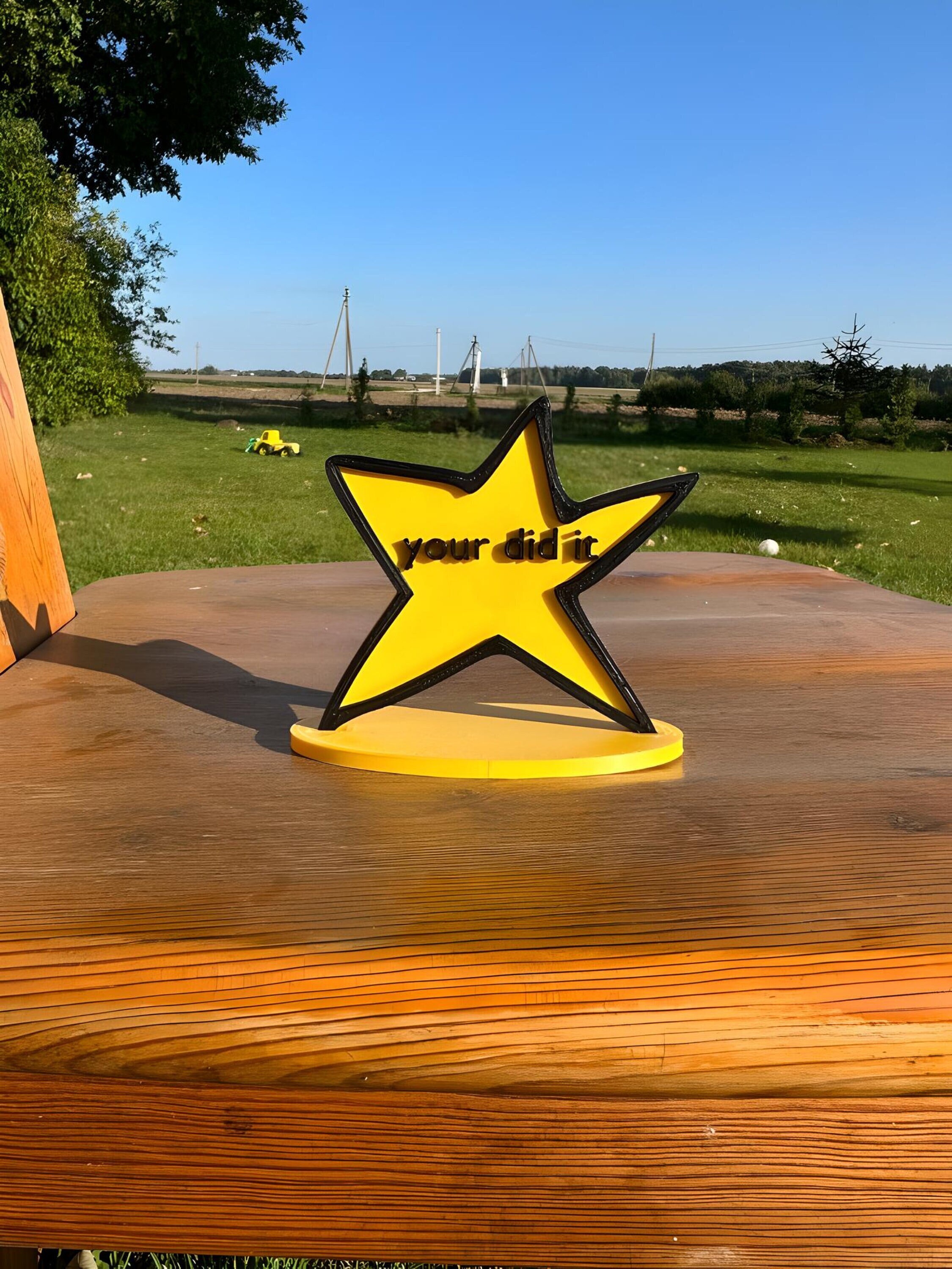 Meme Star Trophy - Fridge Magnet - Custom Phrases - Your Did It - Award ...