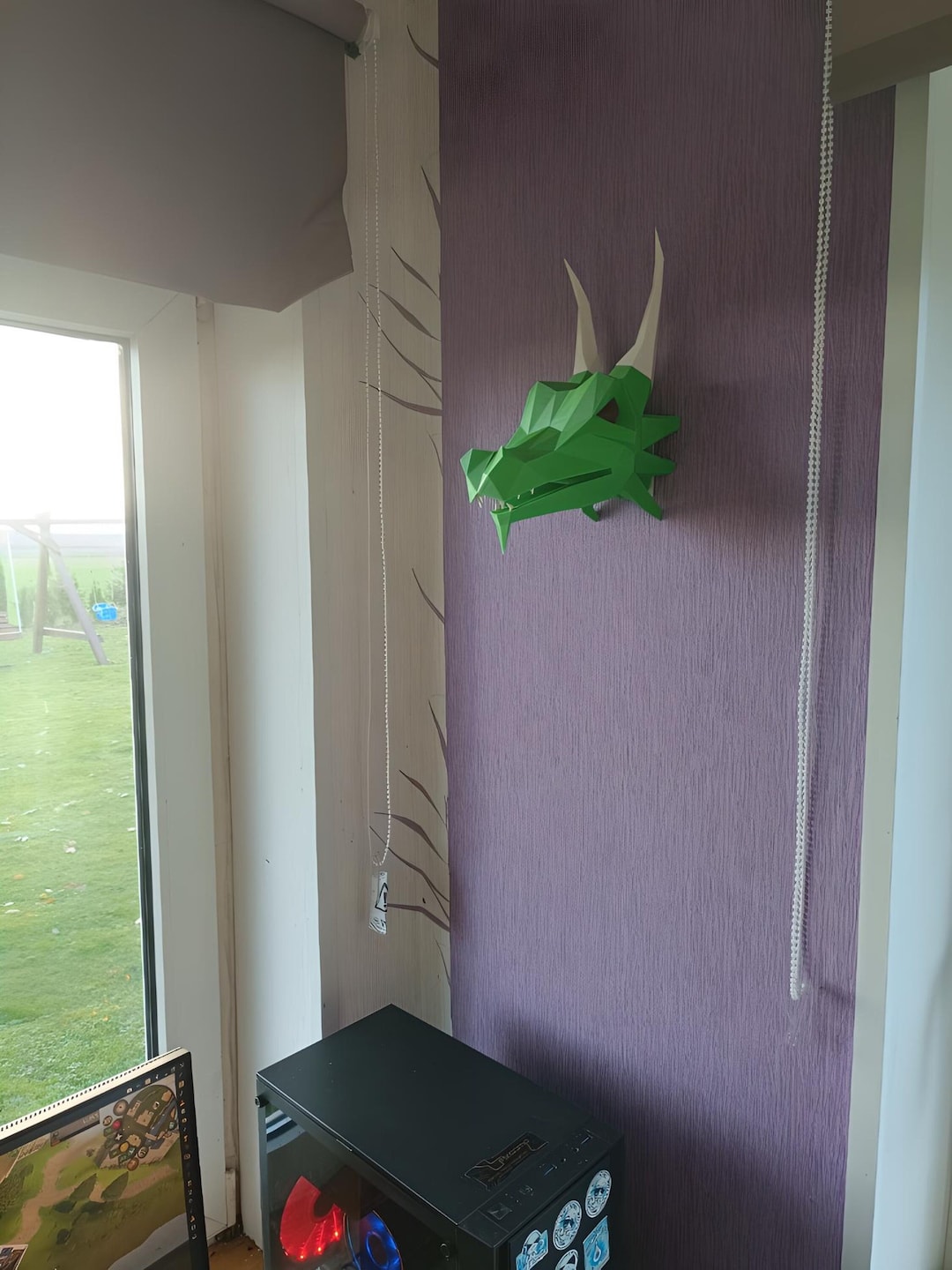 Oldschool Runescape Elvarg's Head - 3D Wall Art - 3D Printed - Dragon ...