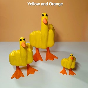 The Duck-you: Original 3D Printed Figurine - Middle Finger Statue ...