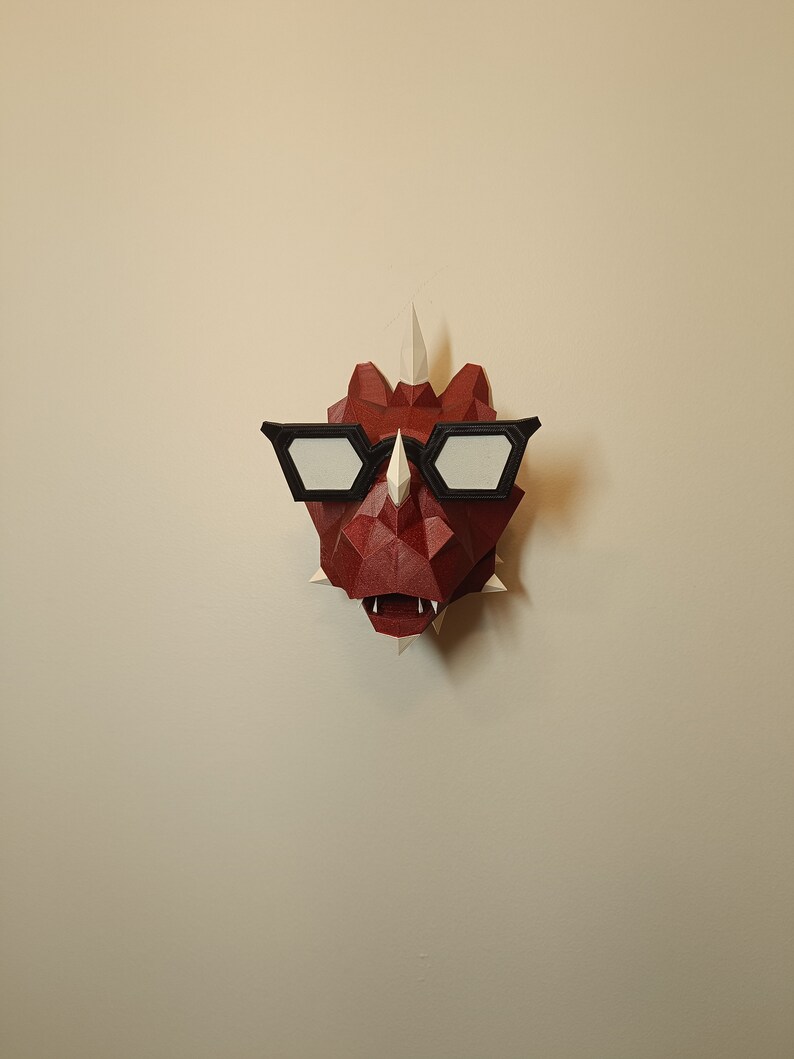 Oldschool Runescape Mr. Mordaut Dragon Head 3D Wall Art 3D Printed Quiz ...