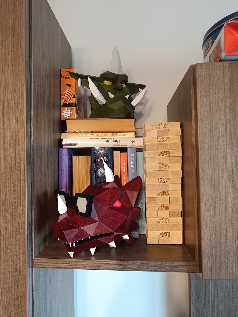 Oldschool Runescape Mr. Mordaut Dragon Head 3D Wall Art 3D Printed Quiz ...