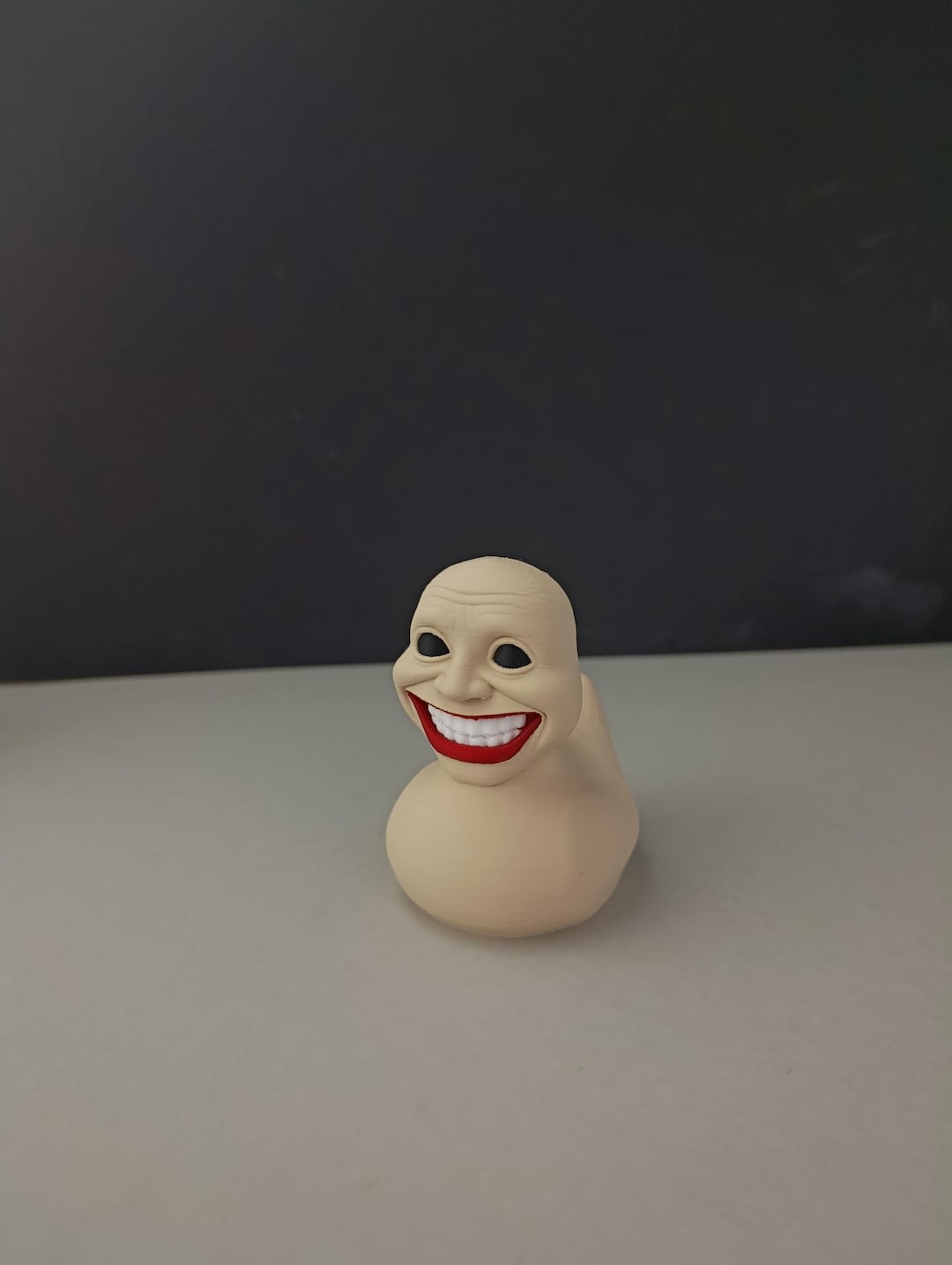 Cursed Rubber Duck Figurine: Creepy Human Face, 3D Printed Horror Decor ...