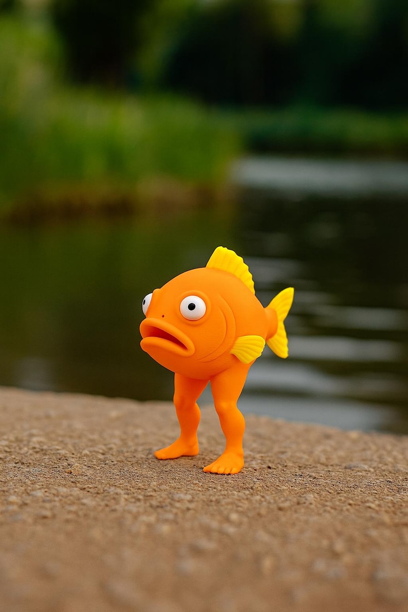 Fish With Legs Figurine | 3D Printed Funny Novelty Decor - Etsy UK