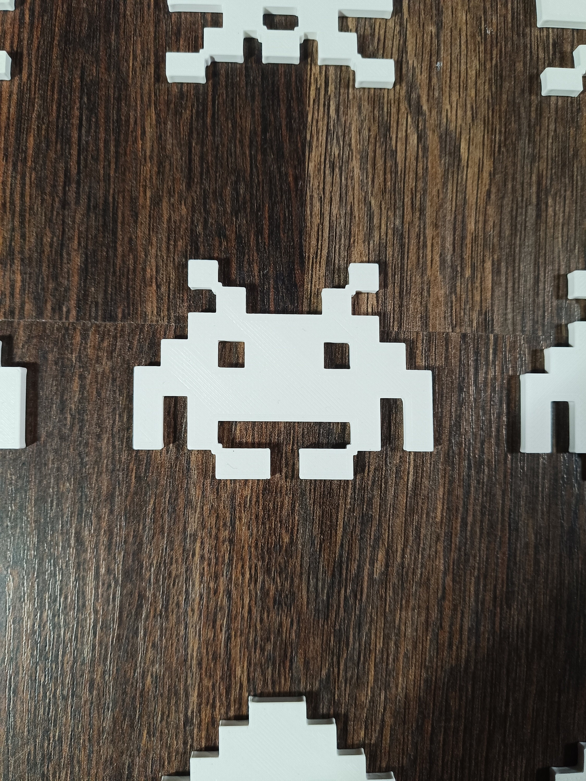 Space Invaders Inspired 2D Wall Art Retro Wall Art 3D Printed Multi ...