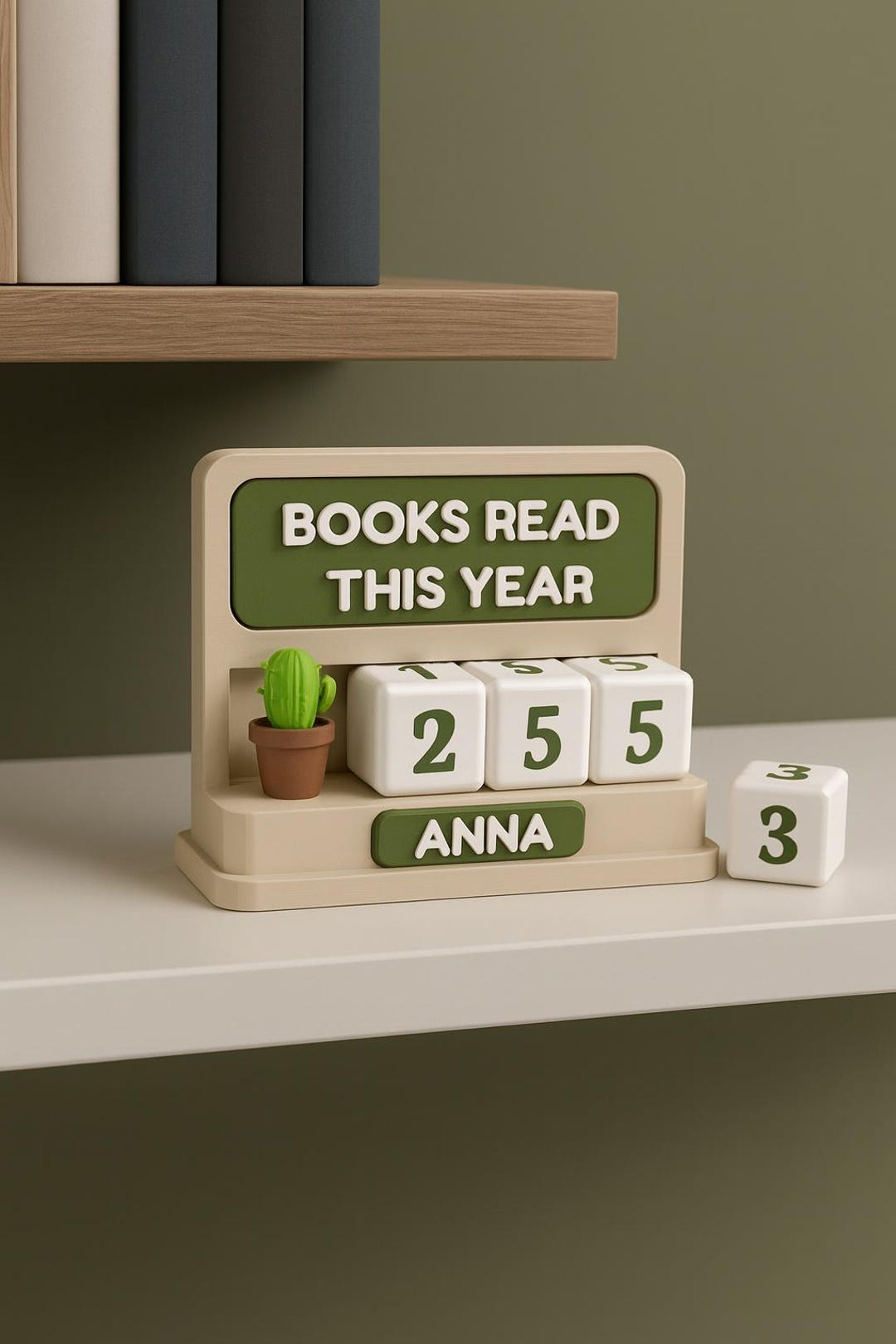 Books Read Tracker | Custom Name Option | Multilingual Display | Book ...