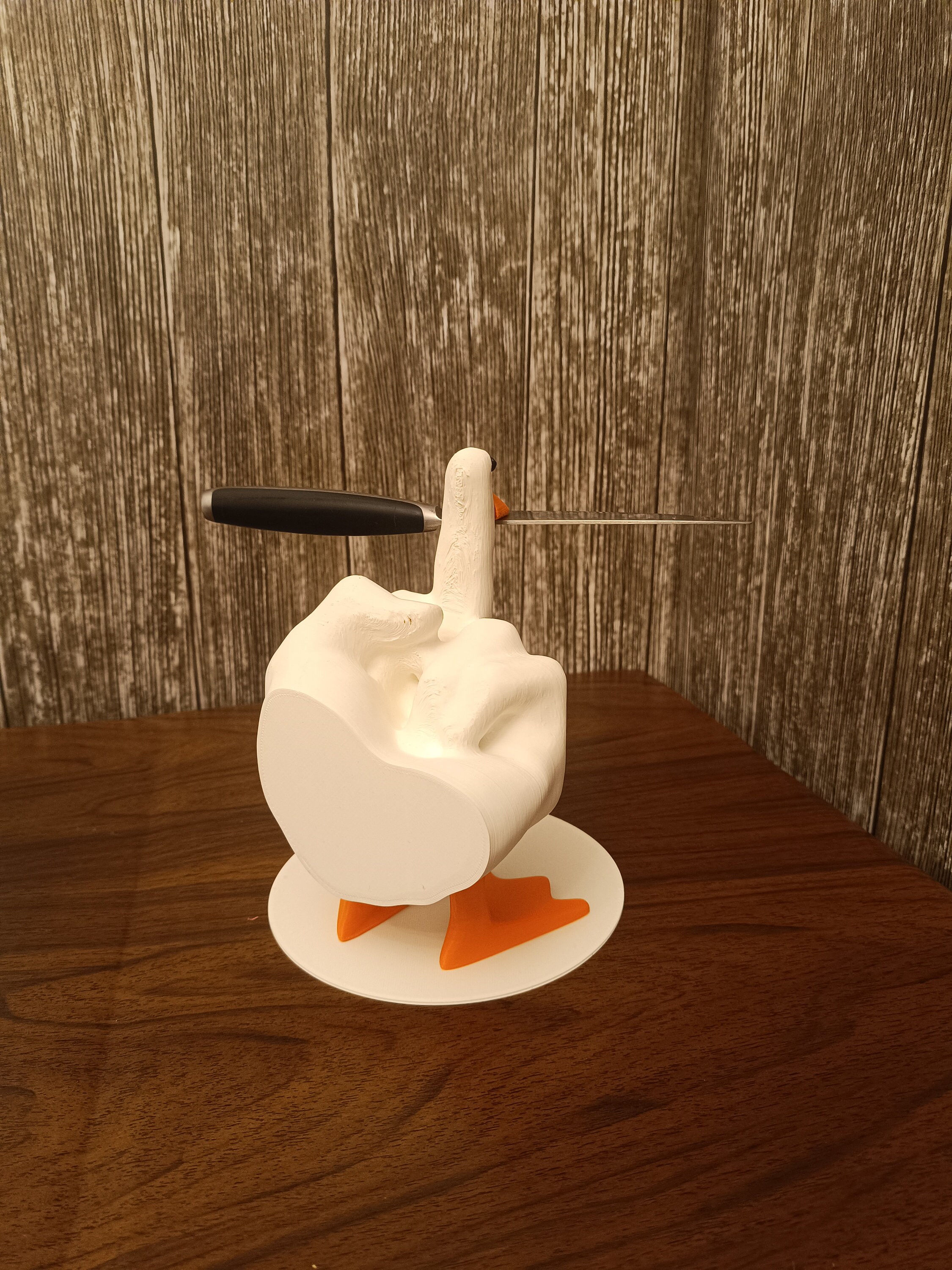 The Duck-you: Original 3D Printed Figurine - Magnetic Beak - Middle ...