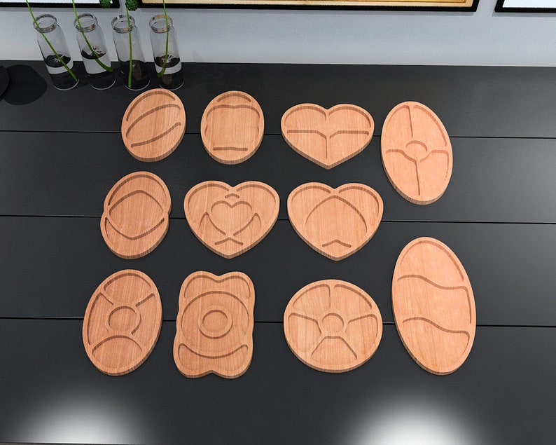 CNC File Wood or Serving Plate 02 Cnc File Dxf Ai Pdf Svg - Etsy