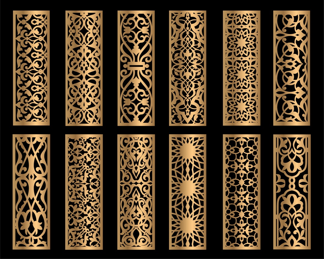 Cnc Pattern, Vector for Cnc.panel Collection 015, Vector Files, for ...