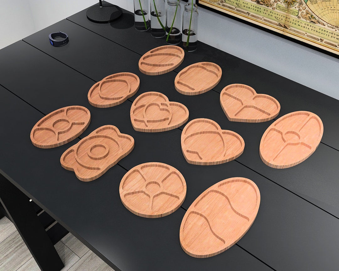 CNC File Wood or Serving Plate 02 Cnc File Dxf Ai Pdf Svg - Etsy