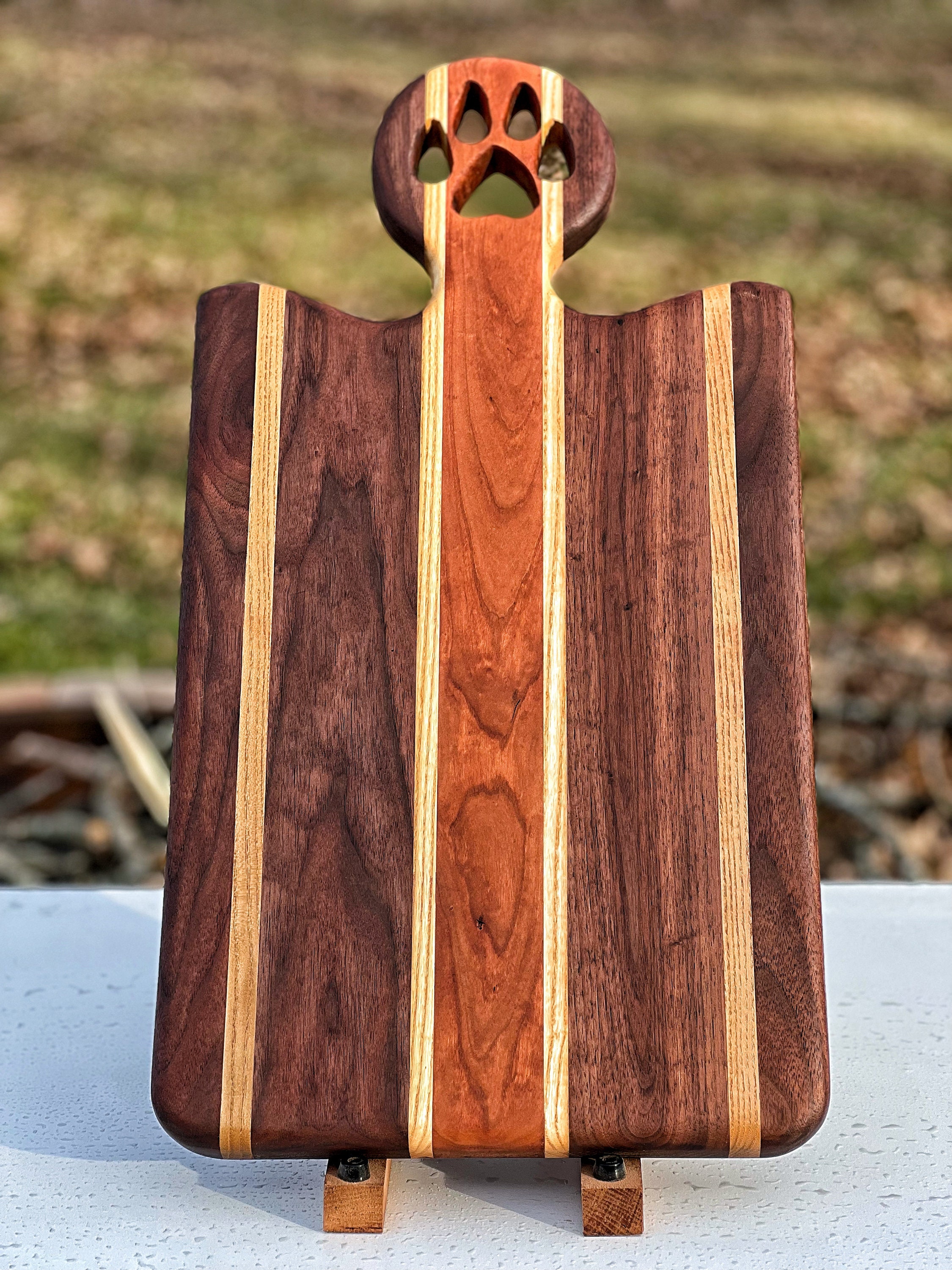 Dog Paw Handle Cutting Board - Etsy