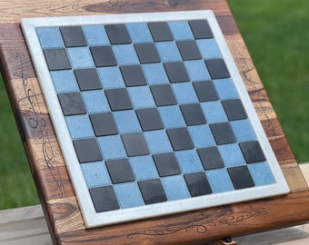 Blue Chessboard - Etsy