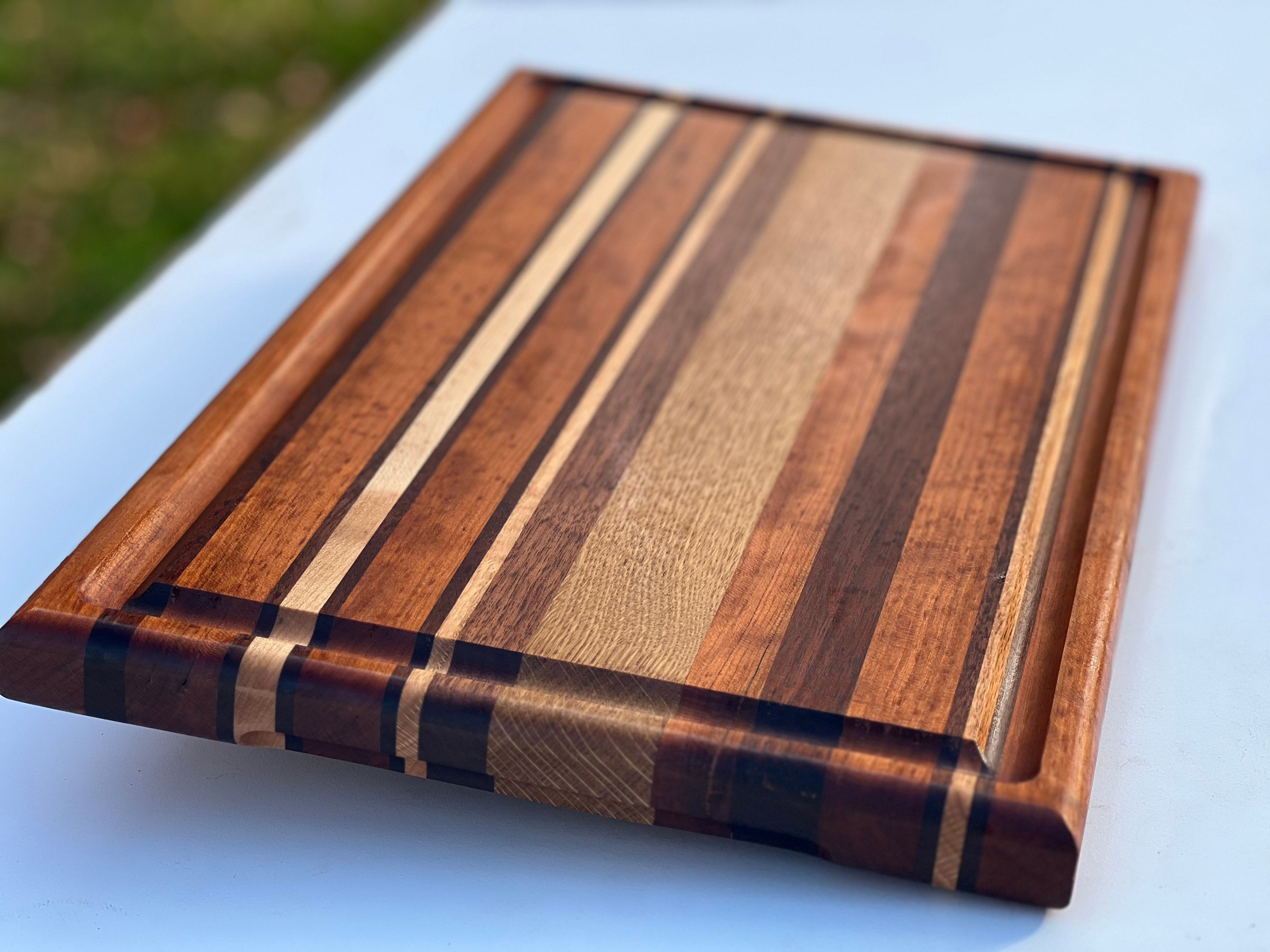 Cherry, Walnut, Maple, and Red Oak Cutting Board - Etsy