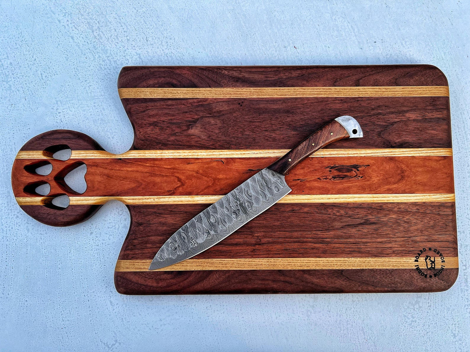 Dog Paw Handle Cutting Board - Etsy