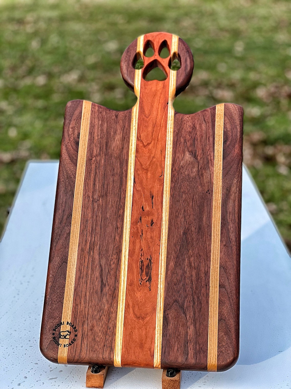 Dog Paw Handle Cutting Board - Etsy