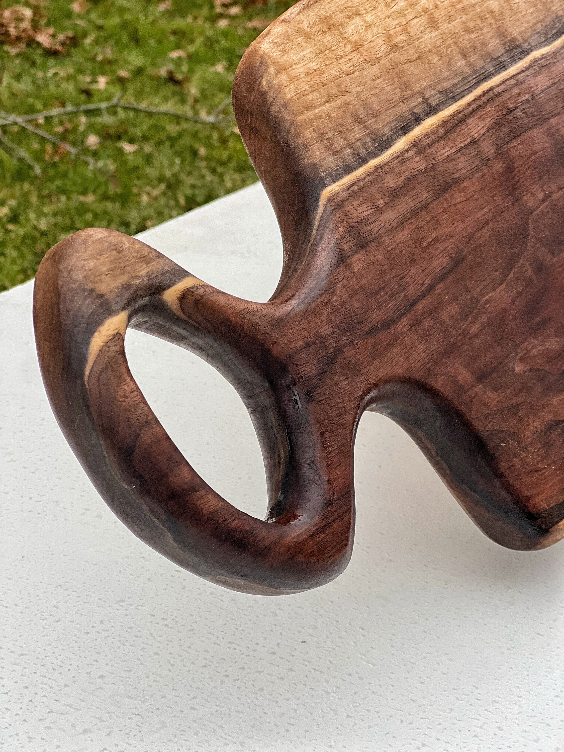 Solid Walnut Live Edge Cutting Board - Etsy