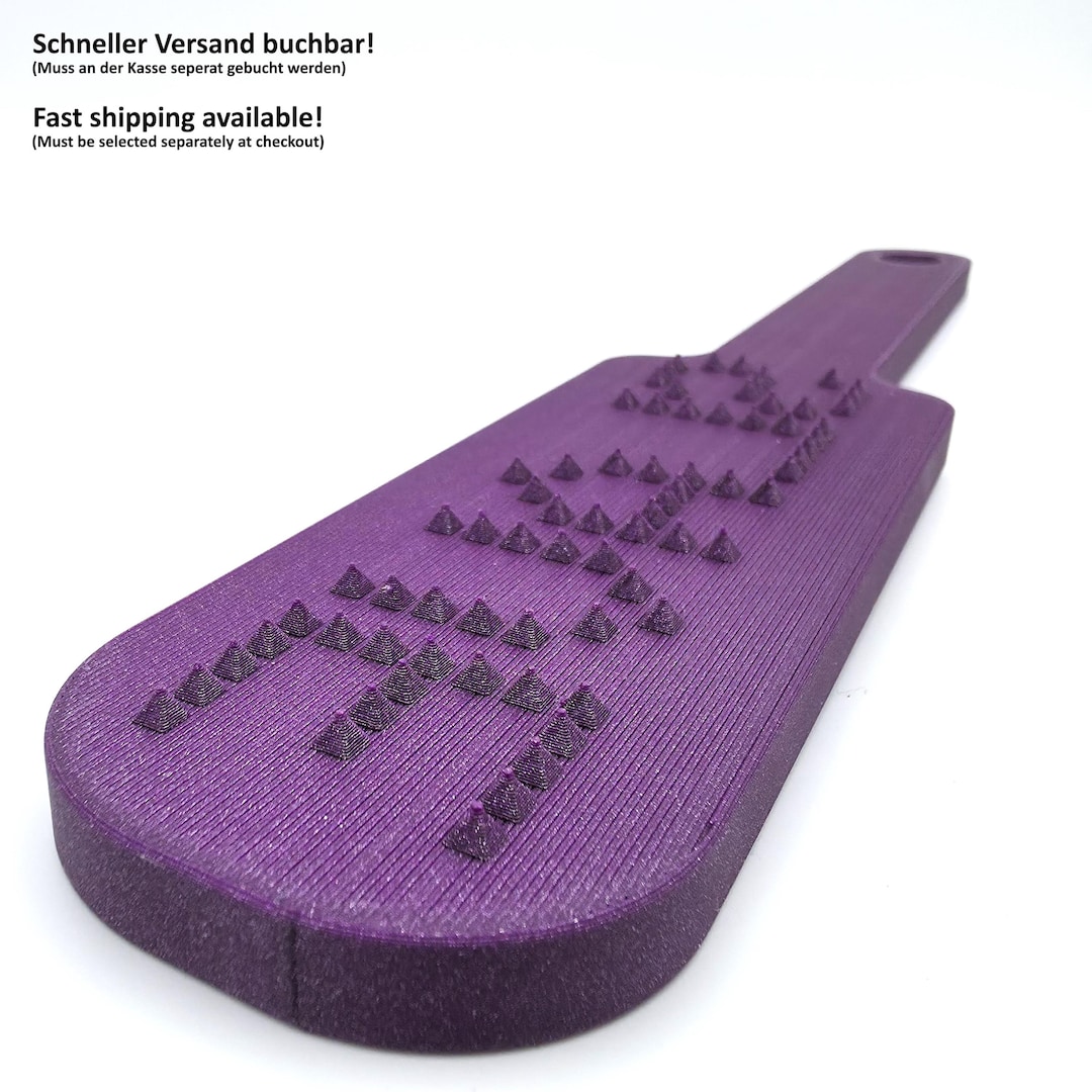 Customtext Pyramid Impact Paddle - Spanking Paddle - BDSM - Submissive ...