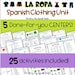 Spanish Workbook LA ROPA Vocabulary Lessons Homeschool Unit Worksheets ...