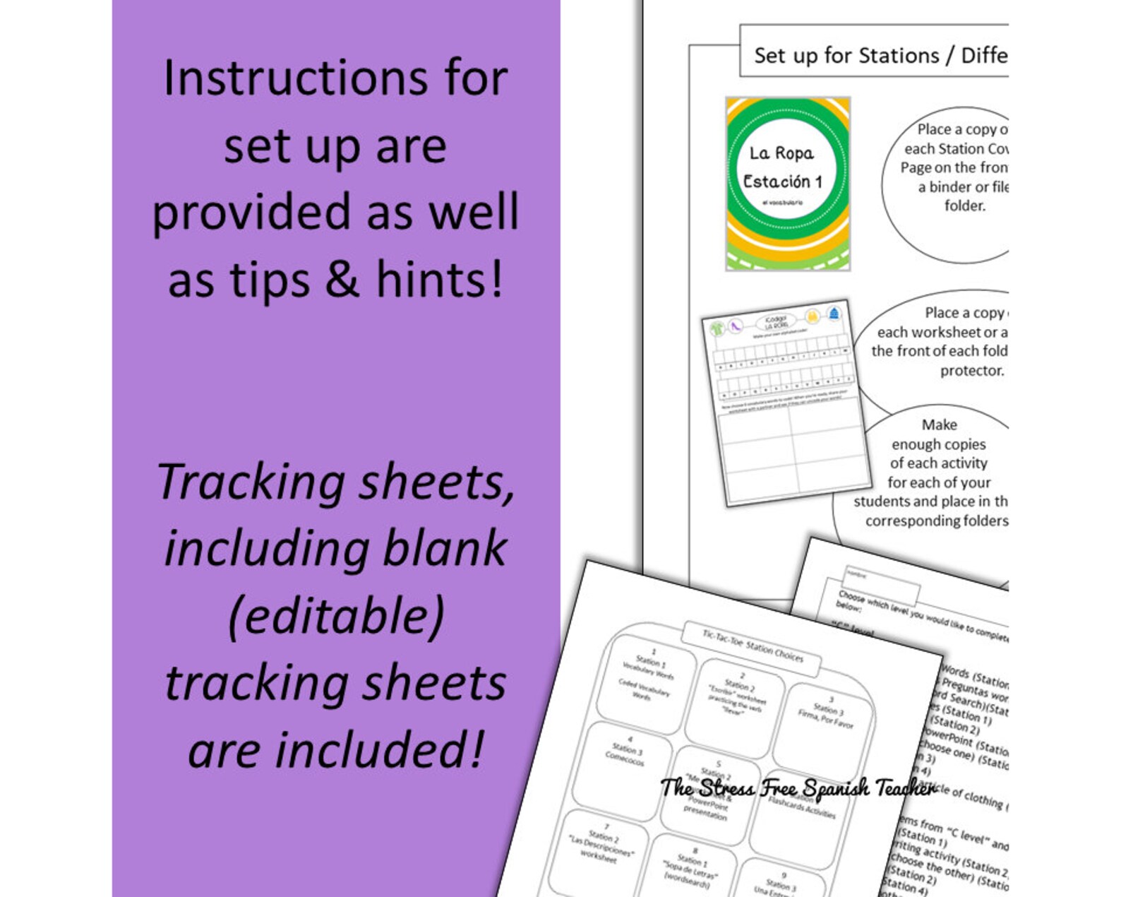 Spanish Workbook LA ROPA Vocabulary Lessons Homeschool Unit Worksheets ...
