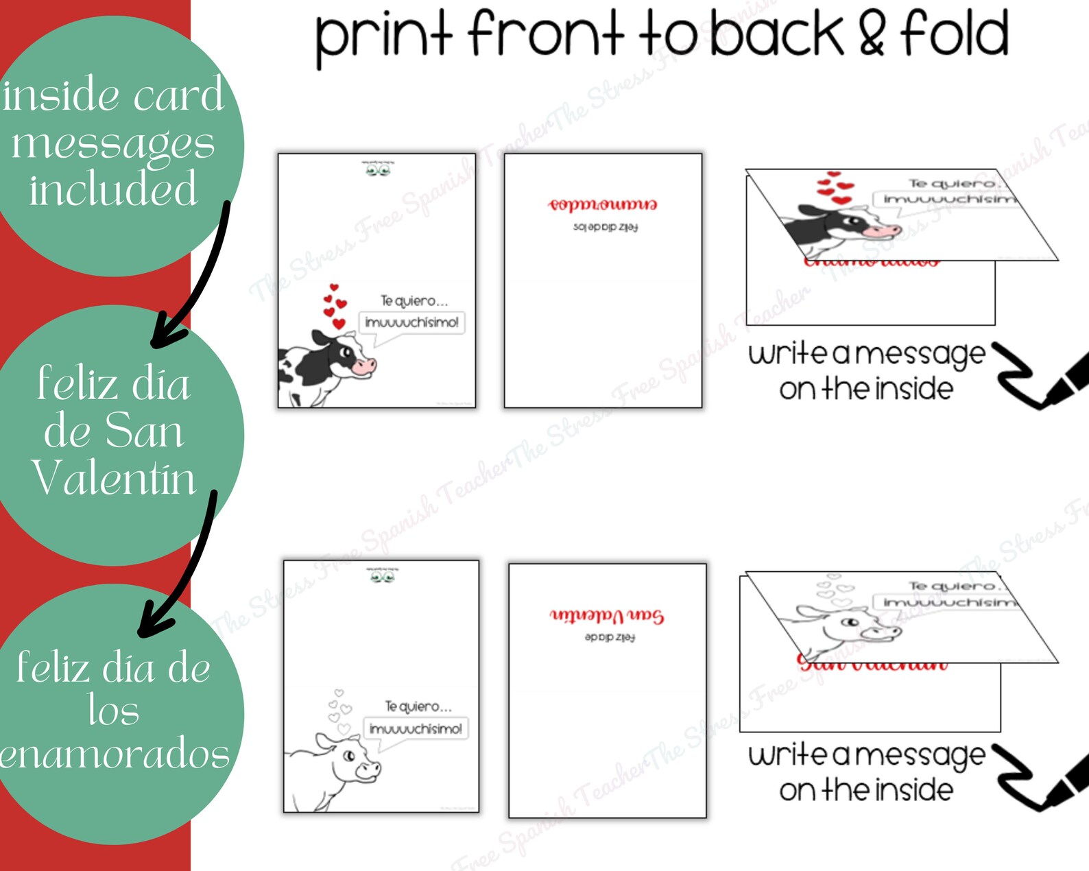 Spanish Valentine Printable, Printable Valentine Kids, Te Quiero Mucho ...