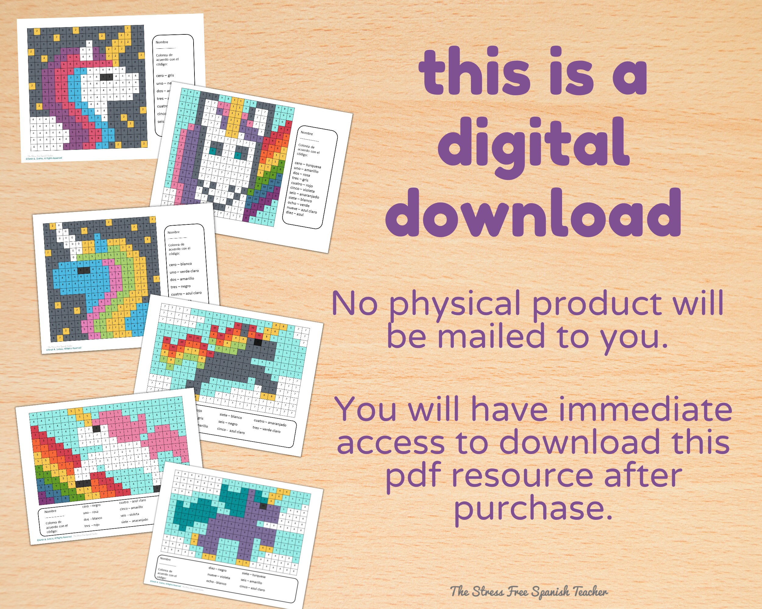 Unicorn Coloring Pages, 6 Printable Unicorn Coloring Pages, Spanish ...