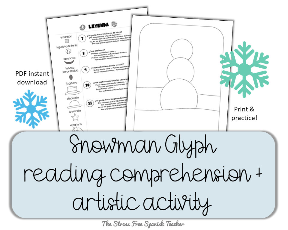 Spanish Workbook, Winter Vocabulary Practice, Vocabulario De INVIERNO ...