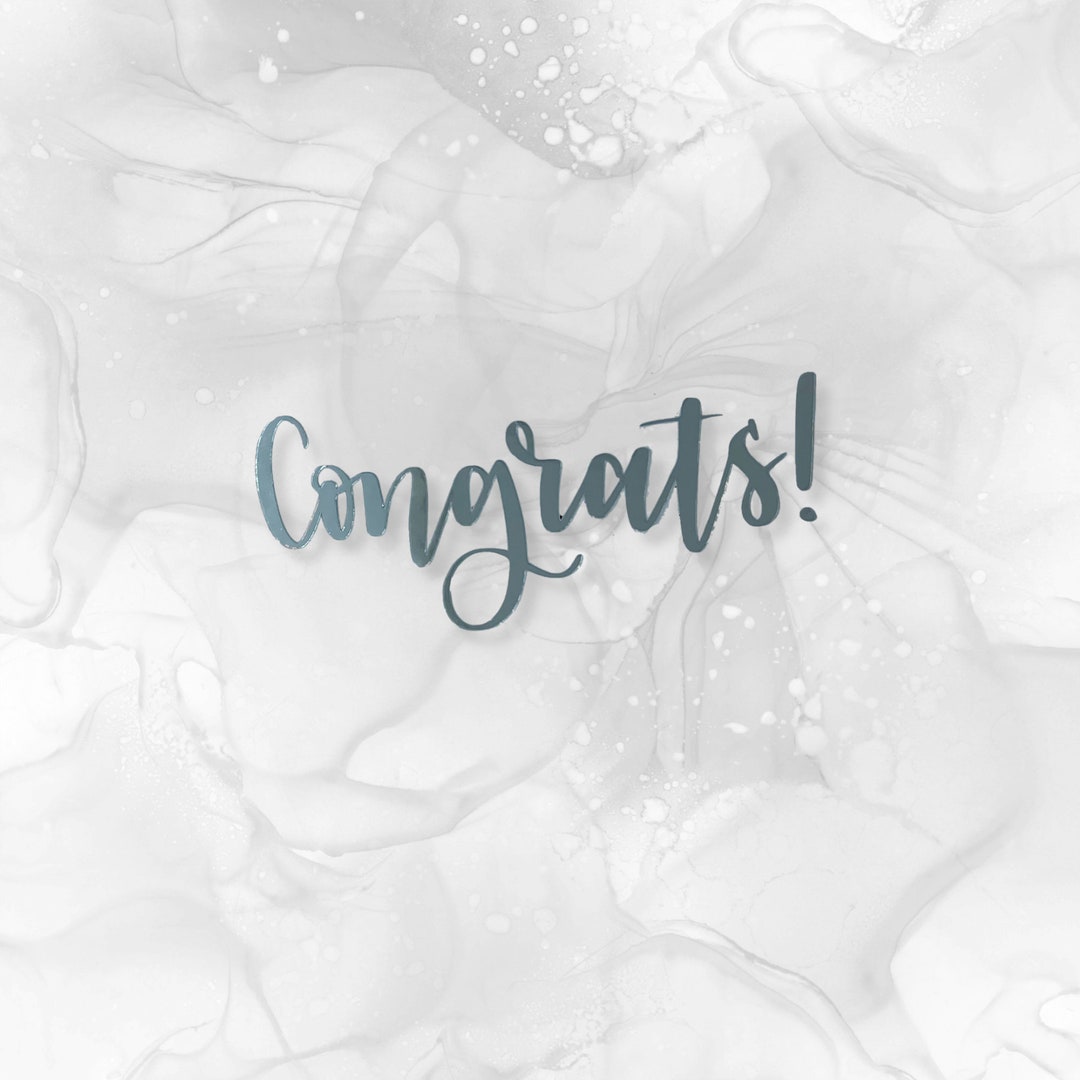 Congratulations Vinyl Decal Sticker - Etsy