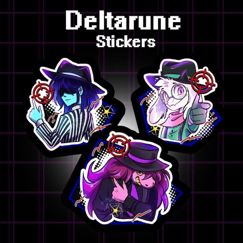 Deltarune Chapter 3 Stickers • Glossy, Waterproof Fanart - Etsy