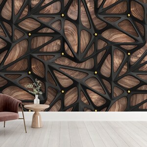 3d Wallpaper, Luxury Wallpaper Black and Gold, Big Print Wallpaper ...