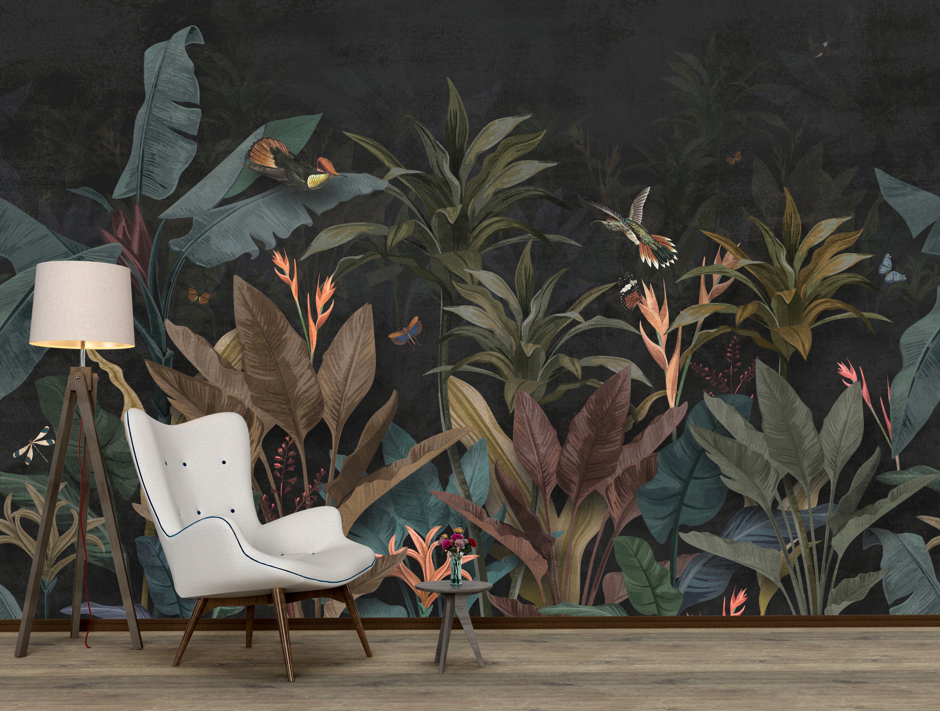 Dark Wallpaper Forest Wallpaper Tropical Wallpaper Jungle - Etsy Canada