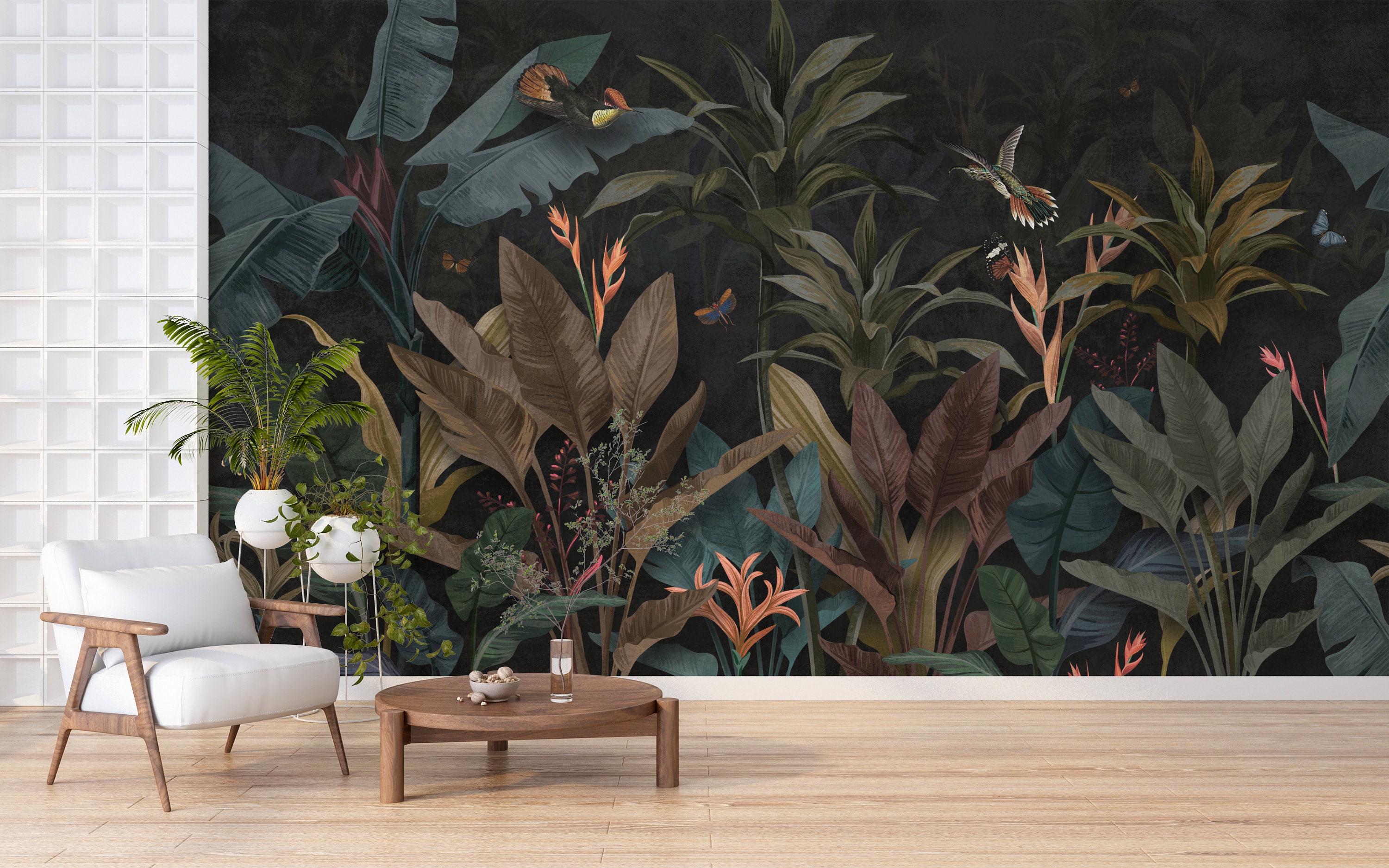 Dark Wallpaper Forest Wallpaper Tropical Wallpaper Jungle - Etsy Canada