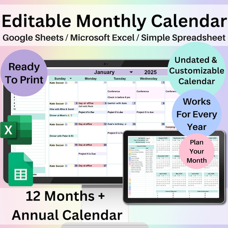 Calendar Club 2026 Calendars - Etsy