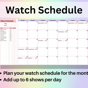 TV Show Tracker Spreadsheet Google Sheets Television Series - Etsy